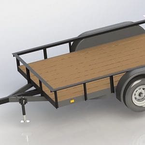 Double Axle 8x12 Utility Trailer Plans (PDF Download)