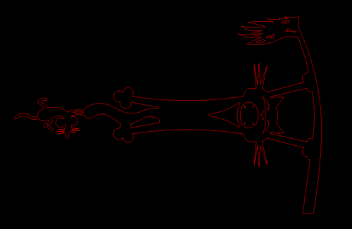 Cat Weathervane DXF Plasma File